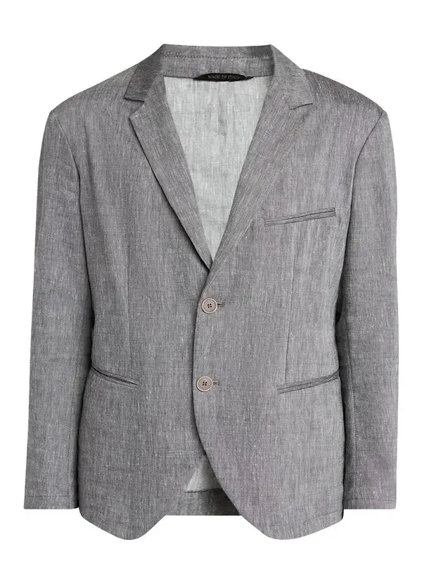 Giorgio Armani Linen-wool Sport Coat - Gray Multi