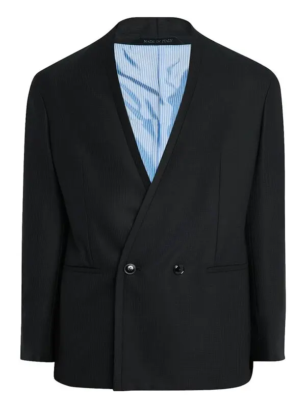 Giorgio Armani Upton Double-breasted Suit - Black