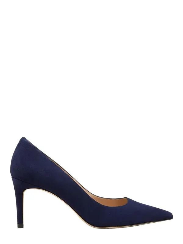 STUART WEITZMAN Suede Stiletto Pumps - Blue