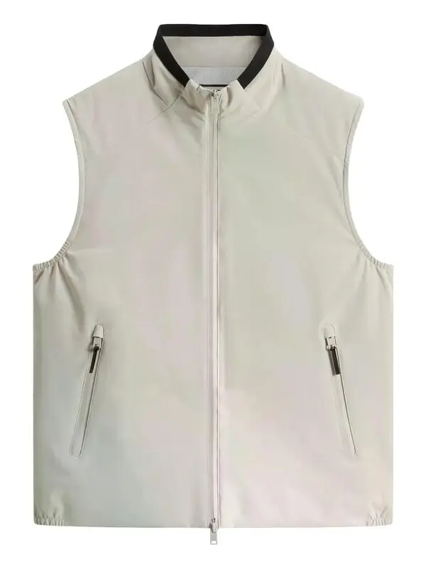 Woolrich Zip-up Sleeveless Gilet - Neutrals