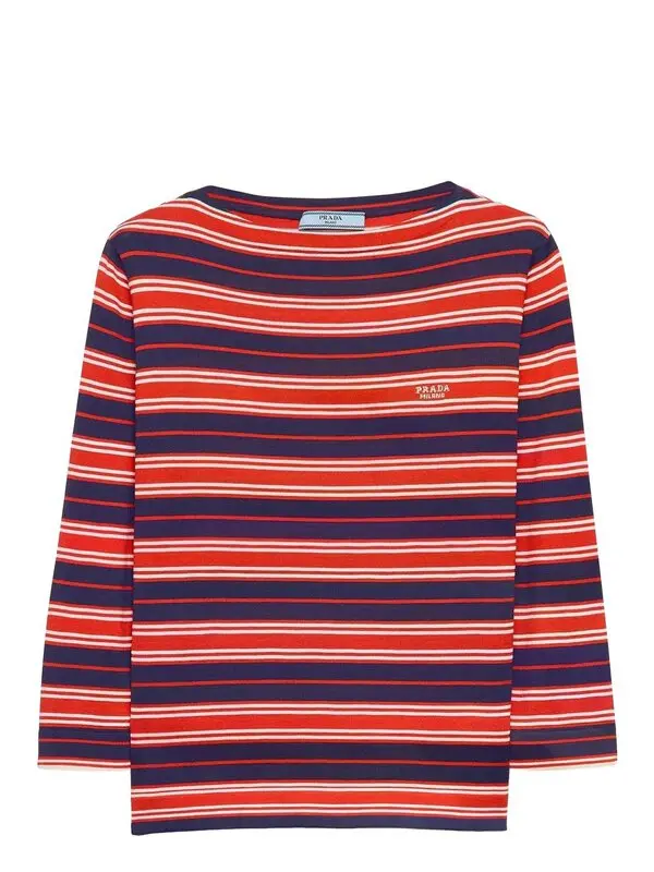Prada Striped T-shirt - Red