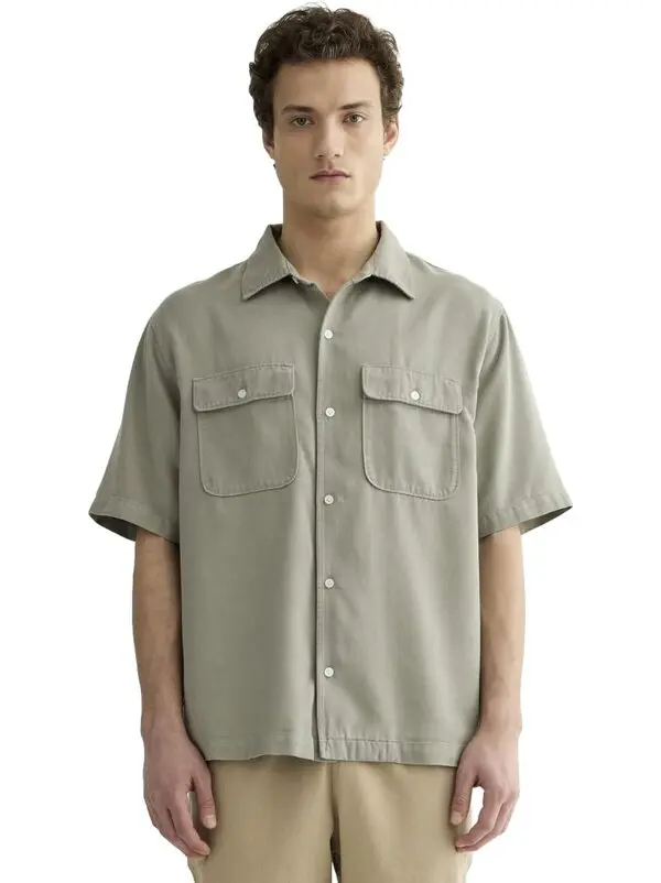 Everlane Relaxed Utility Shirt, Buttersoft Size - Sage Green
