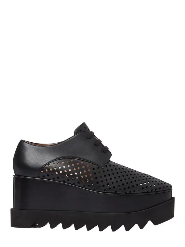 Stella McCartney Elyse Perforated Platforms - Black