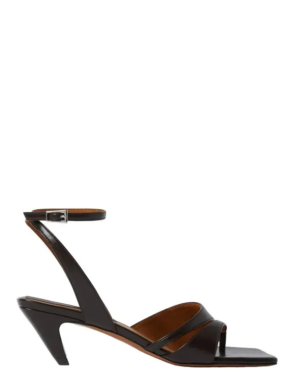 Stella McCartney Stella Spur Kitten Heels - Chocolate Brown