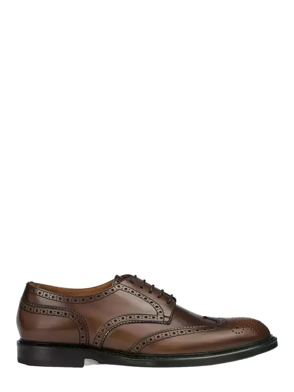 DOUCAL'S Leather Derby Shoes - Brown