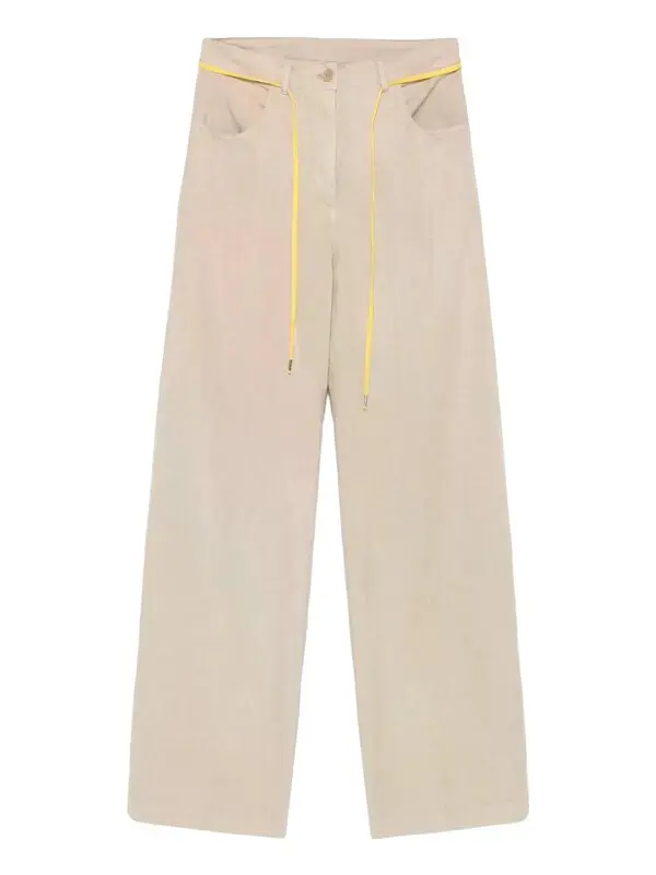 Aspesi Striped Wide-leg Trousers - Neutrals