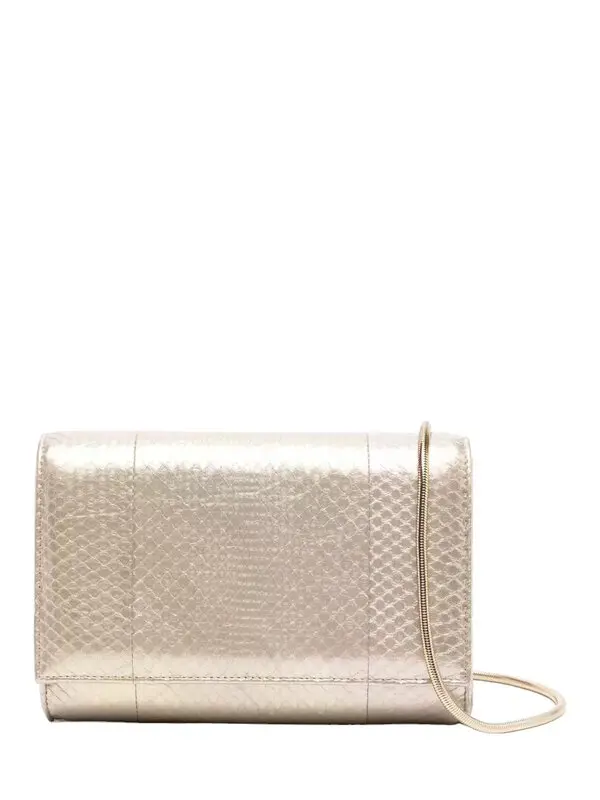 Rene Caovilla Leather Crossbody Bag - Gold