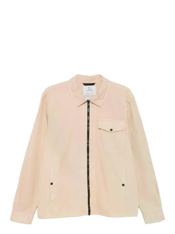 Woolrich Gabardine-weave Overshirt - Neutrals