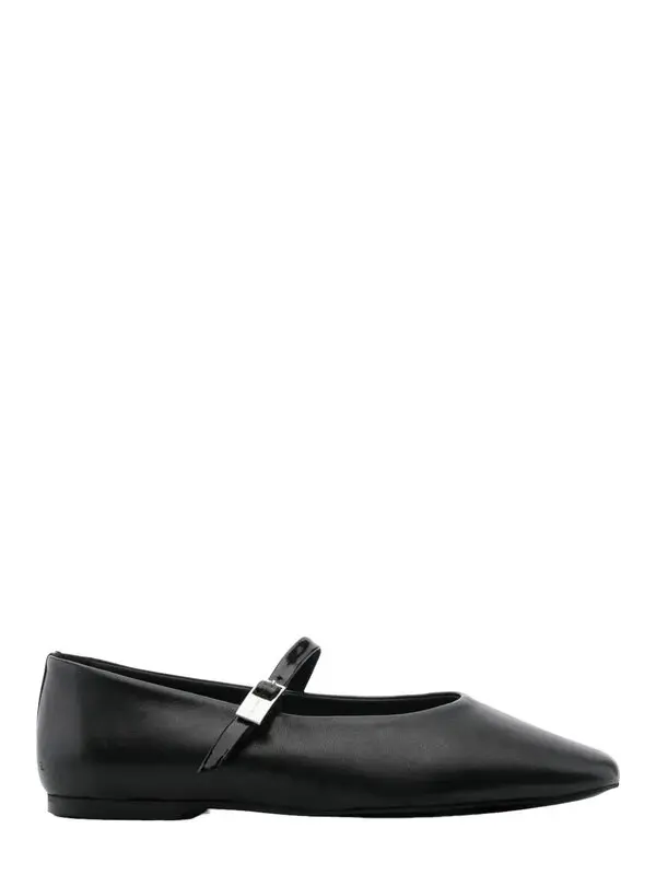 Calvin Klein Buckle Ballet Flats - Black