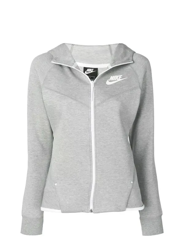 Nike Tech Windrunner Zipped Hoodie - 063 Grey/white