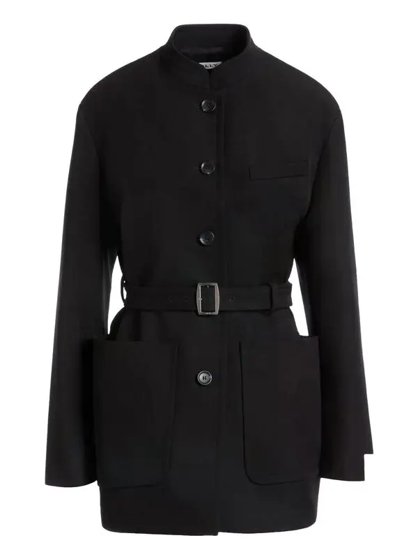 Bally Belted Gabardine Jacket - Black