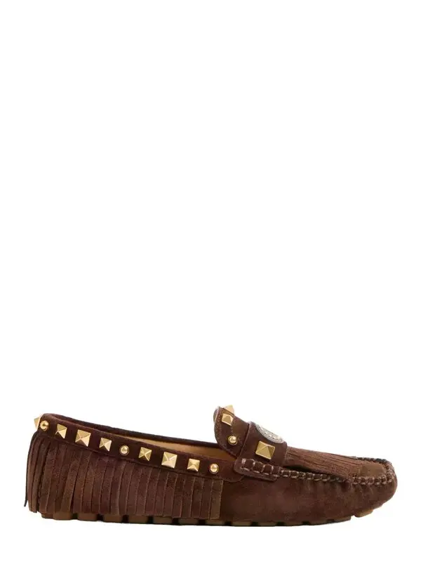 Valentino Garavani Fringed Loafers - Brown