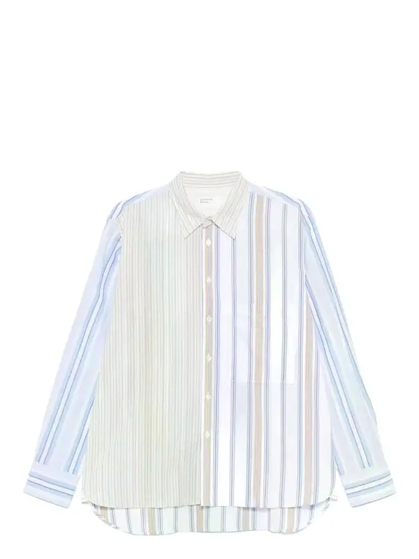 Universal Works Mixed-stripes Shirt - Blue