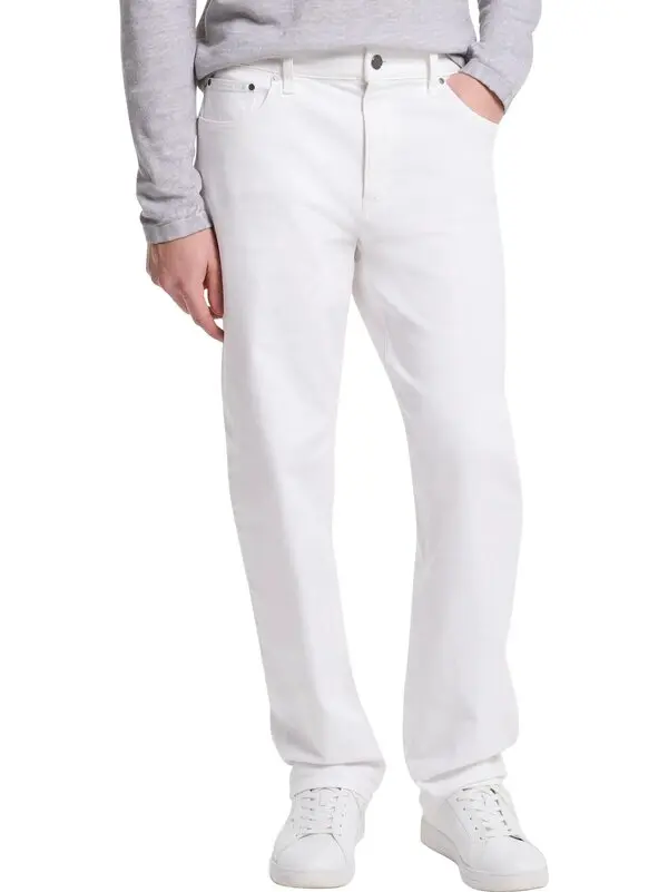 Michael Kors Straight-fit Stretch Denim Jeans - White