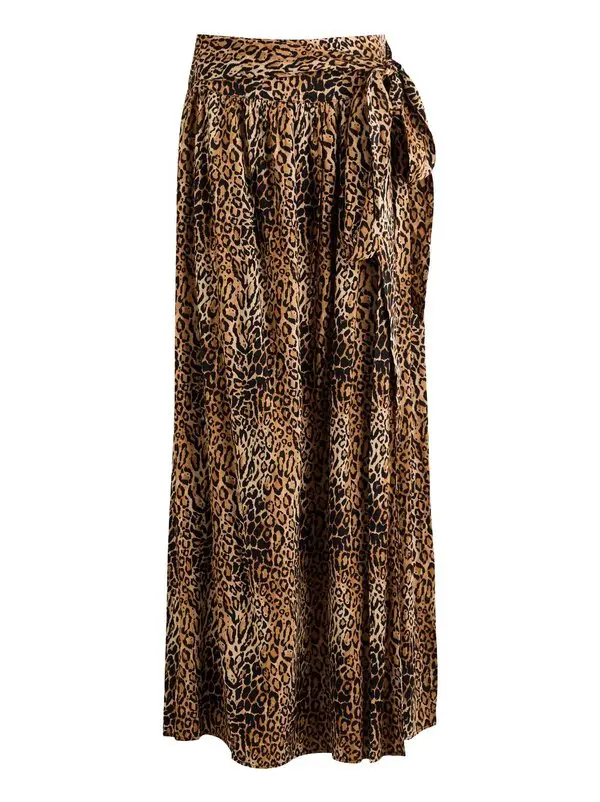 Melissa Odabash Elsa Print Maxi Skirt - Leopard