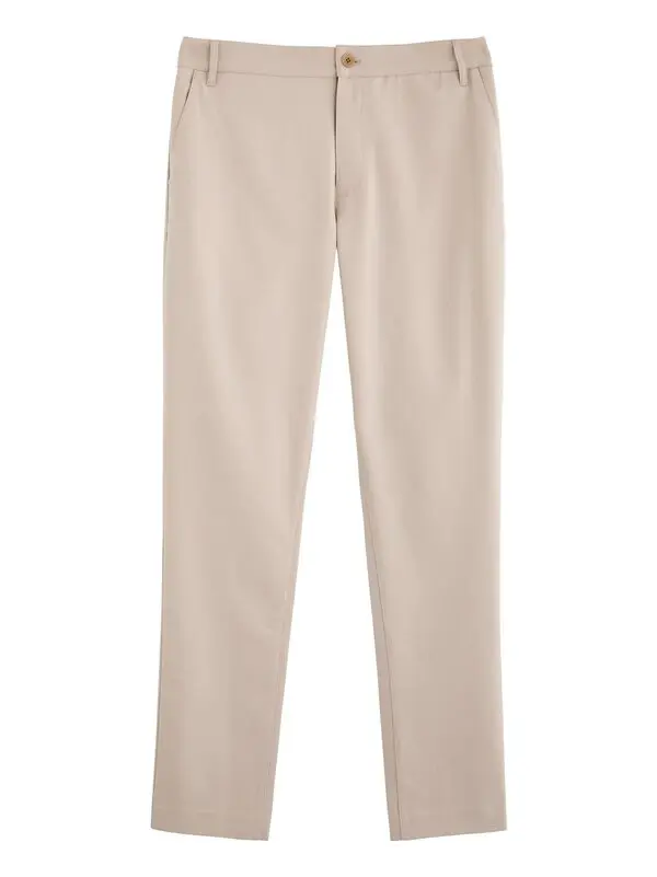 Paige Stafford Jersey-twill Trousers - Ecru