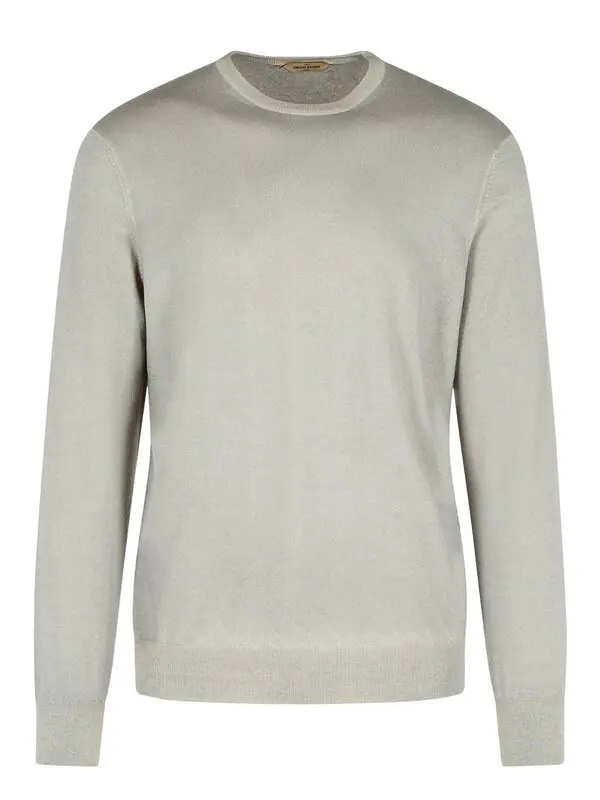 GRAN SASSO Cashmere Wool Crew Neck Sweater - Grey