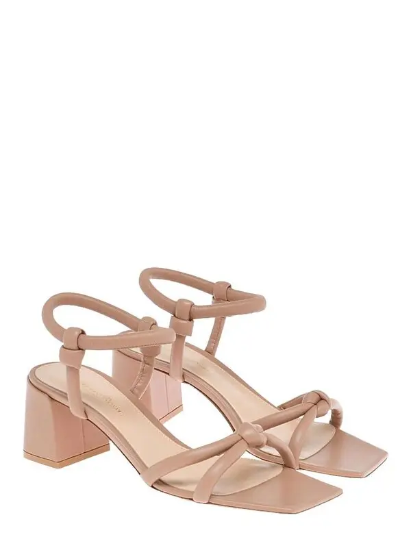 GIANVITO ROSSI Juno 55 Sandal - Pink Nappa Leather