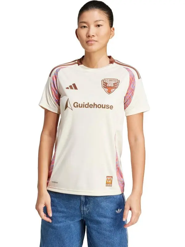 Adidas D.c. United 25/26 Away Jersey - Ecru Tint
