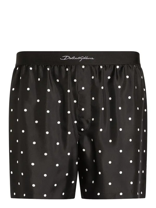 Dolce & Gabbana Ed Silk Regular-fit Boxer Shorts - Print