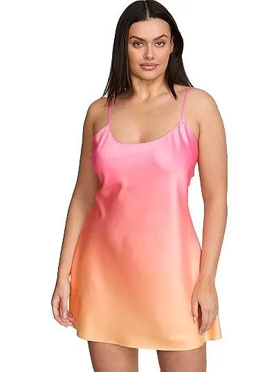 Victoria's Secret Heritage Stripe Satin Mini Slip - Print