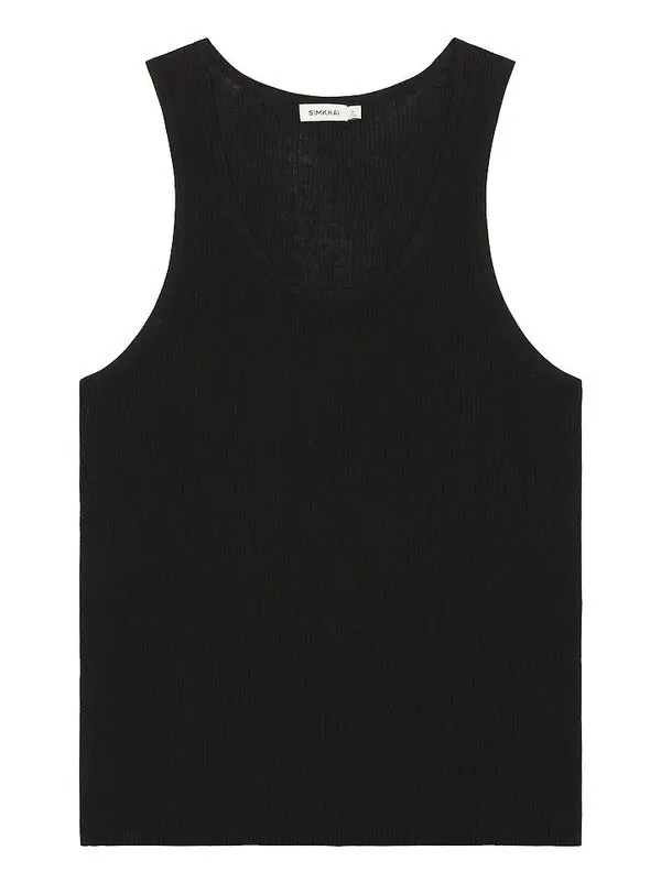 Simkhai Ribbed Tank - Black