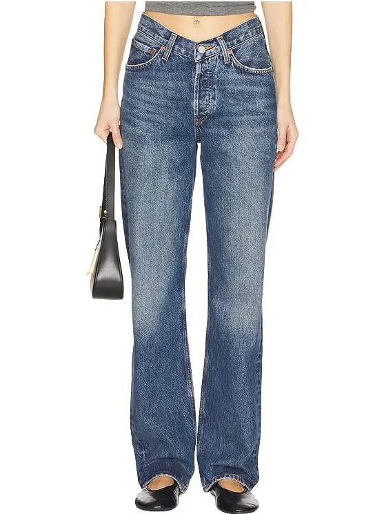 AGOLDE V-waist Kelly Jeans - Blue