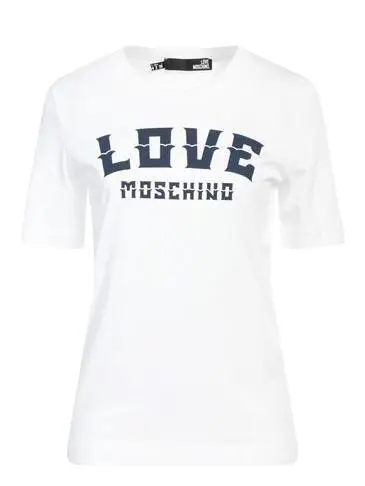 Moschino Cotton T-shirt With Logo Print - White