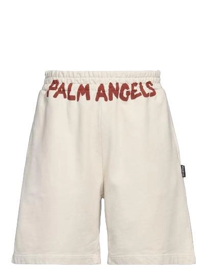 Palm Angels Athletic French Terry Shorts - Beige