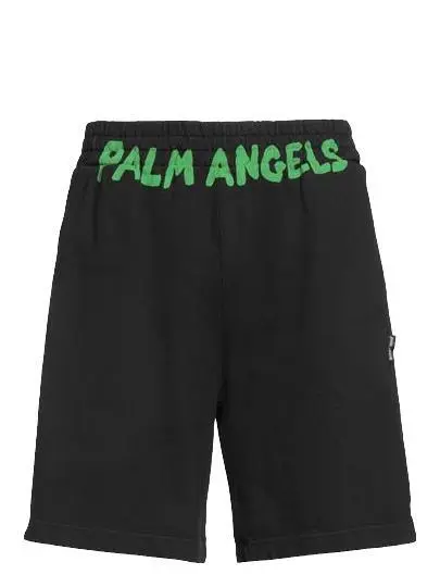 Palm Angels Athletic French Terry Shorts - Black