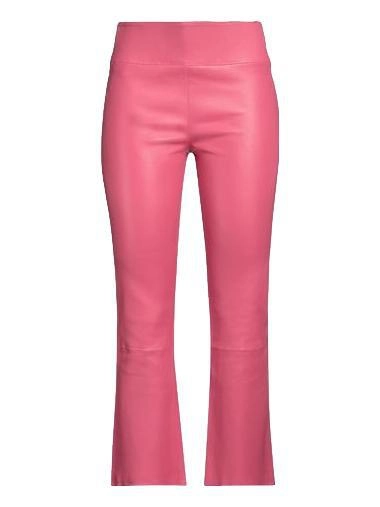 Sprwmn Leather Flared Pants - Fuchsia