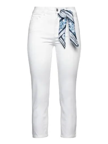 Guess Solid Slim-leg Pants - White