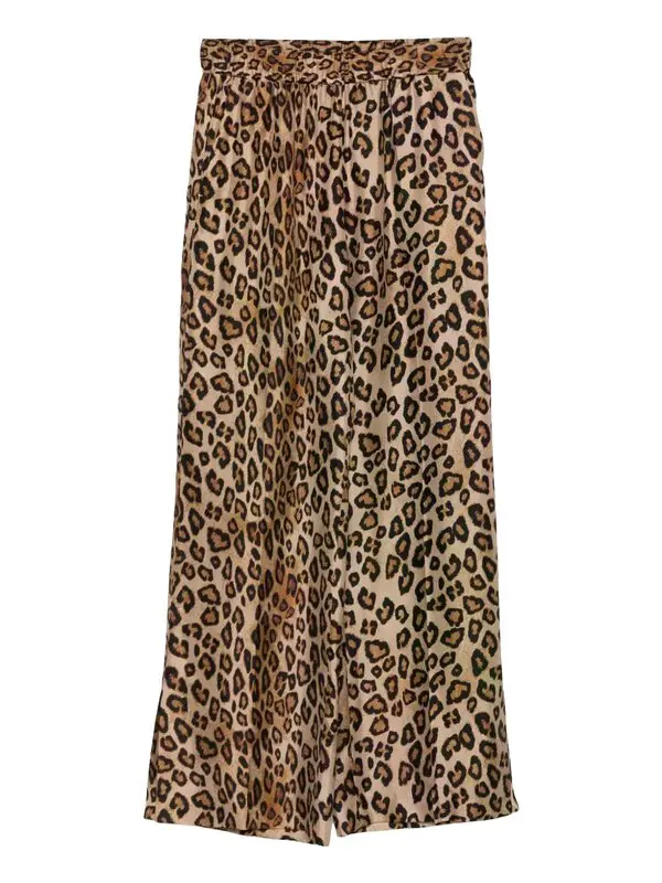 Alberto Biani Leopard-print Trousers - Neutrals