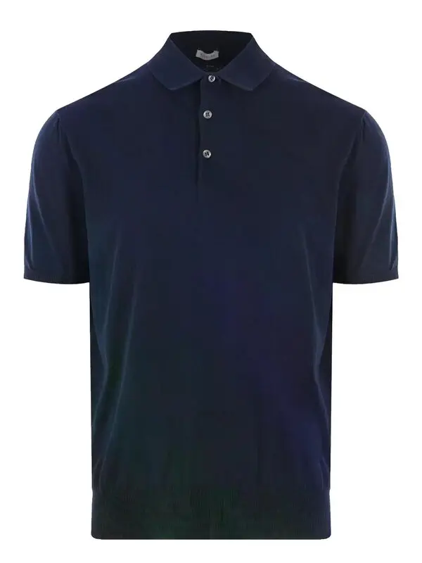 Caruso Jersey Polo Shirt - Blue