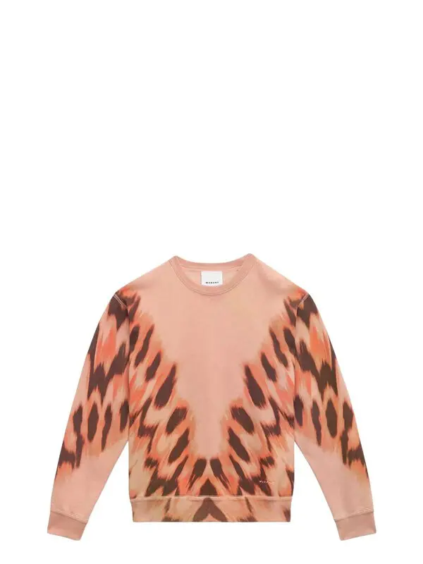 MARANT Mikoy Printed Sweatshirt - Orange