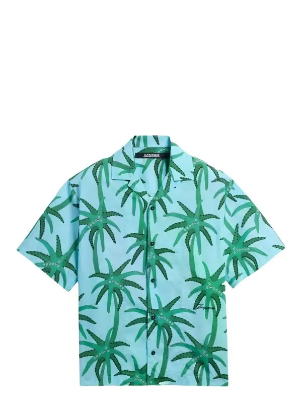 Jacquemus Floral-print Shirt - Blue