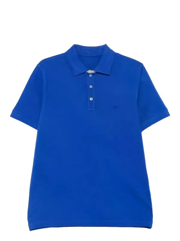 FAY Short-sleeve Polo Shirt - Blue