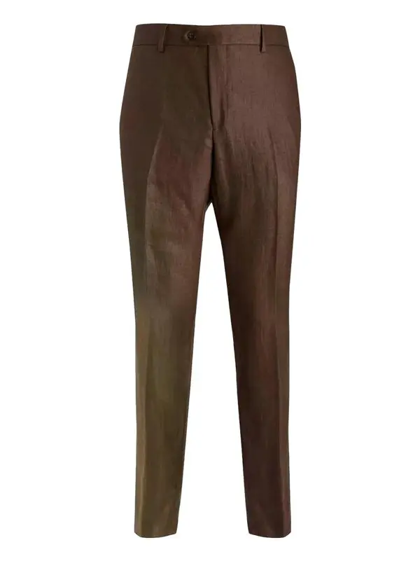 Brian Dales Tapered Trousers - Brown