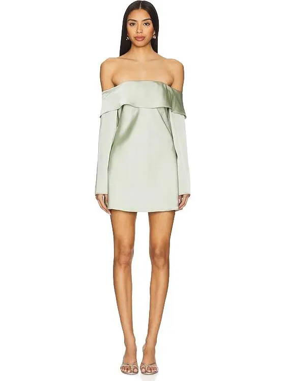 House Of Harlow 1960 X Cassia Mini Dress - Sage
