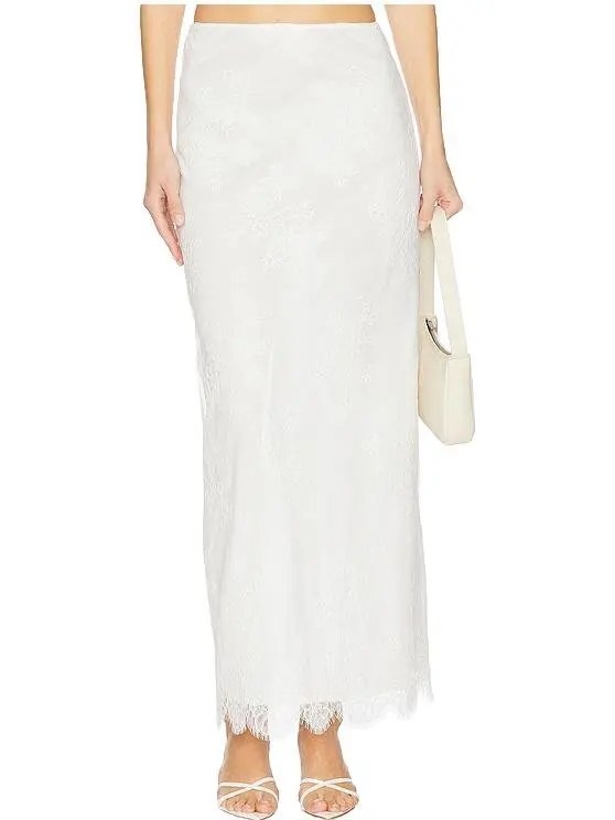 STONE COLD FOX X Audrey Maxi Skirt - White