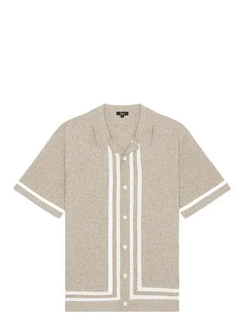 Rails Leo Button Down Shirt In Grey - Oat Grey Melange