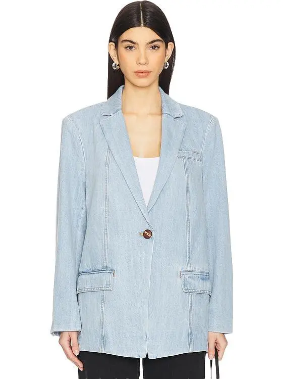 GESTUZ Vella Blazer - Light Blue Washed