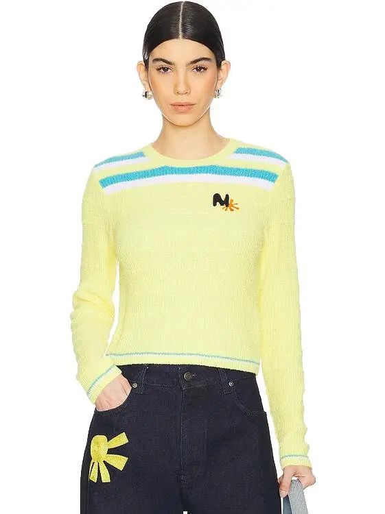 MSGM Striped Sweater - Yellow