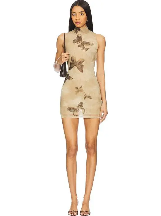 H:OURS Imogen Mini Dress - Butterfly Multi