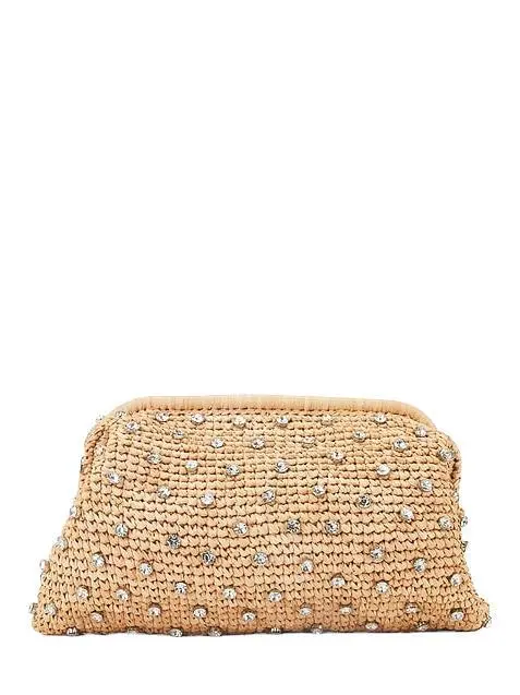 BTB LOS ANGELES Briar Crystal Clutch - Honey