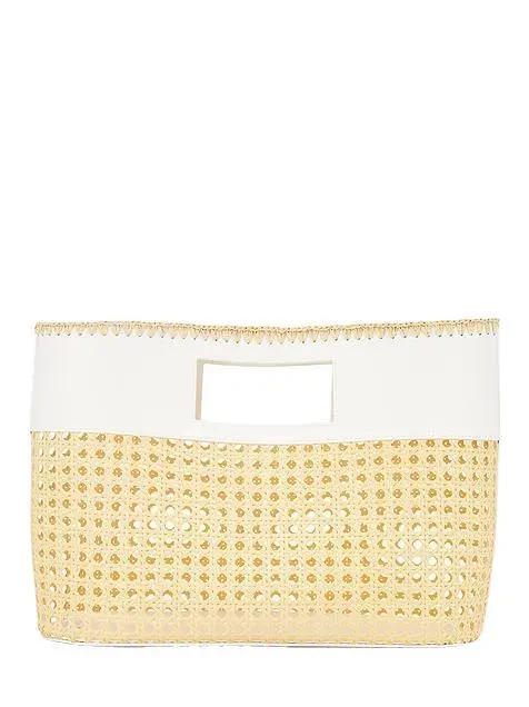 BTB LOS ANGELES Small Tote - Natural & White