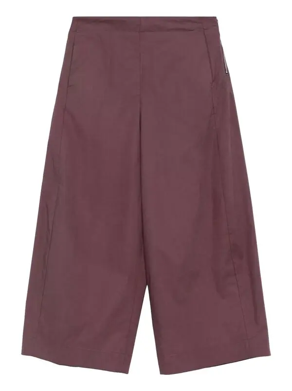 NINE:INTHE:MORNING Mia Cropped Trousers - Purple