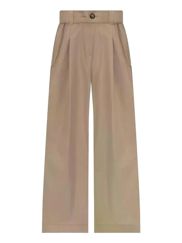 Moncler Buttoned Palazzo Pants - Neutrals