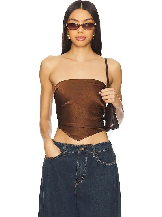 Superdown Cosima Top - Brown