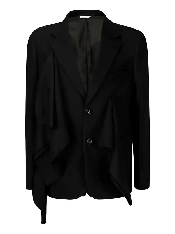 Comme Des Garçons Asymmetric Jacket - Black